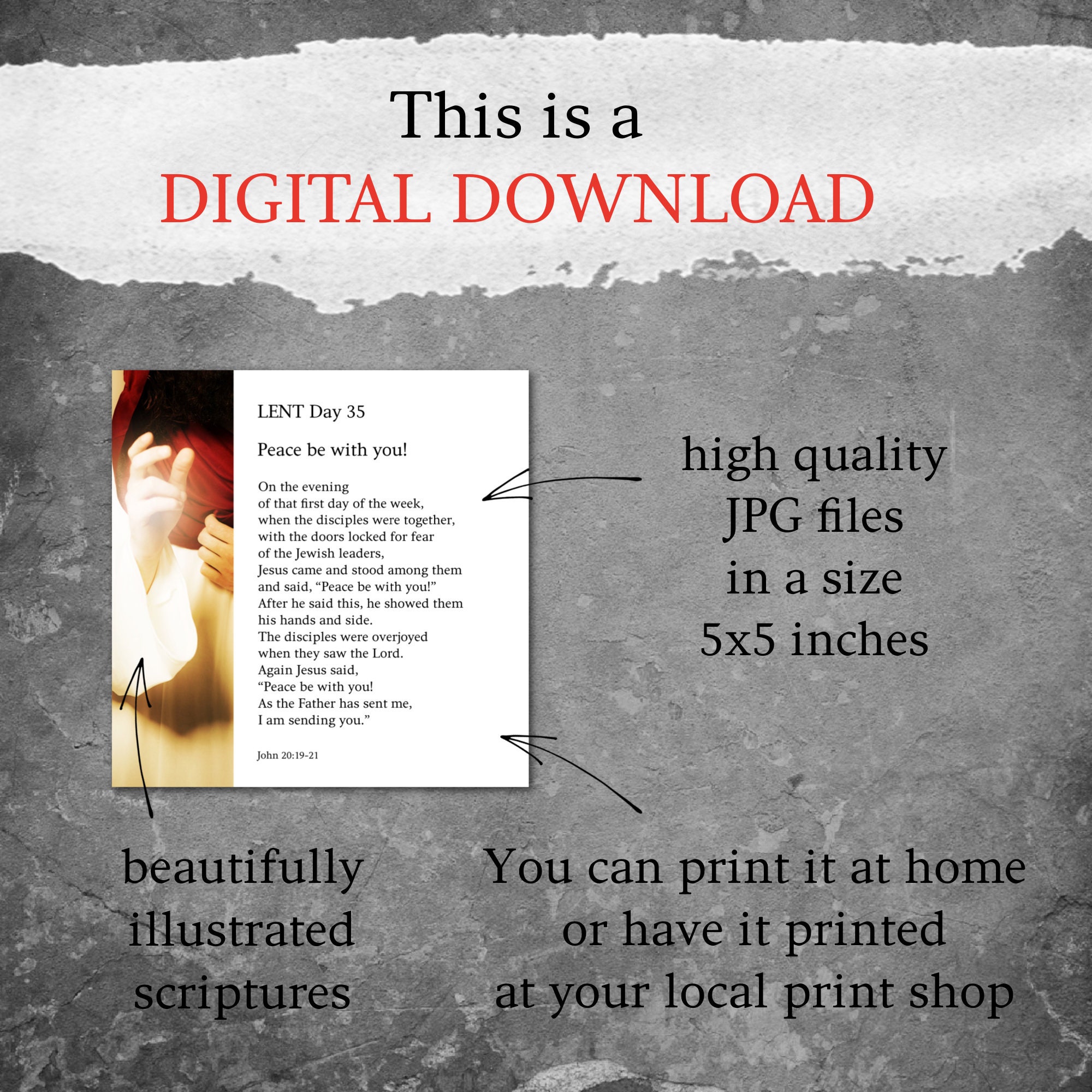 Lent Scripture Cards Printable, Lent Bible Verse Cards, Lenten Bible ...