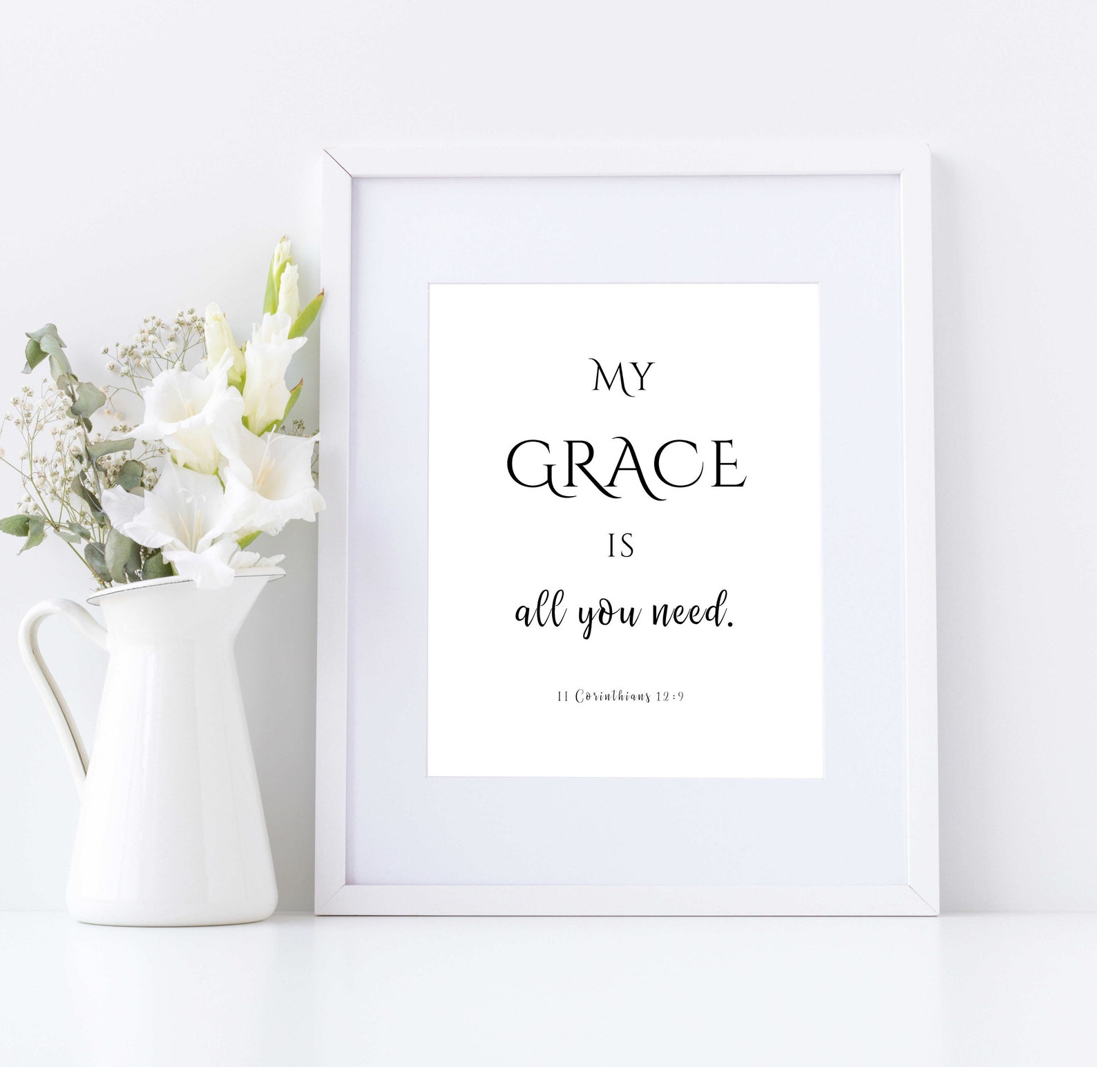 My Grace is All You Need Printable Scripture Printable Bible - Etsy