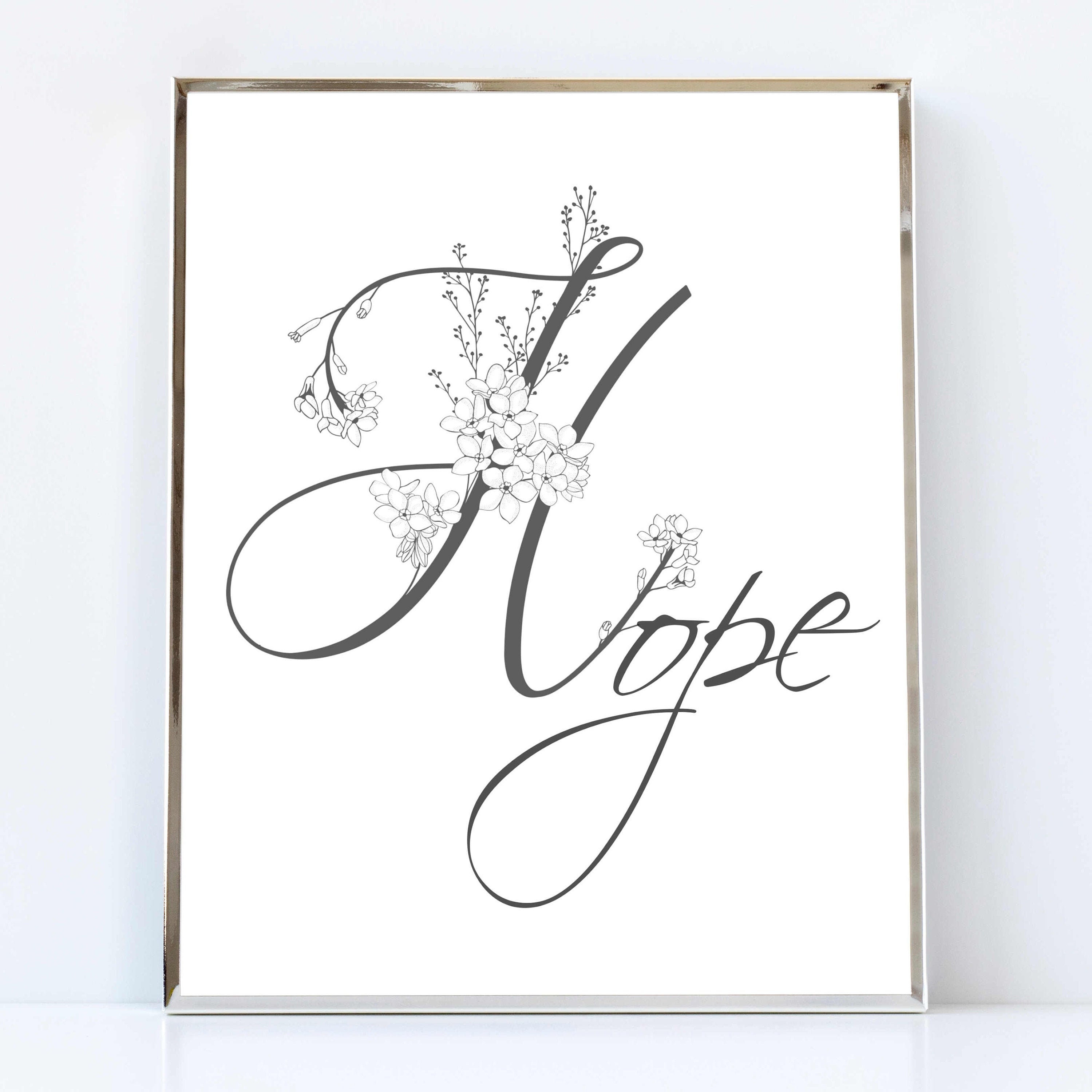 HOPE Printable, Hope Poster, Hope Print, Bible Verse Wall Art ...