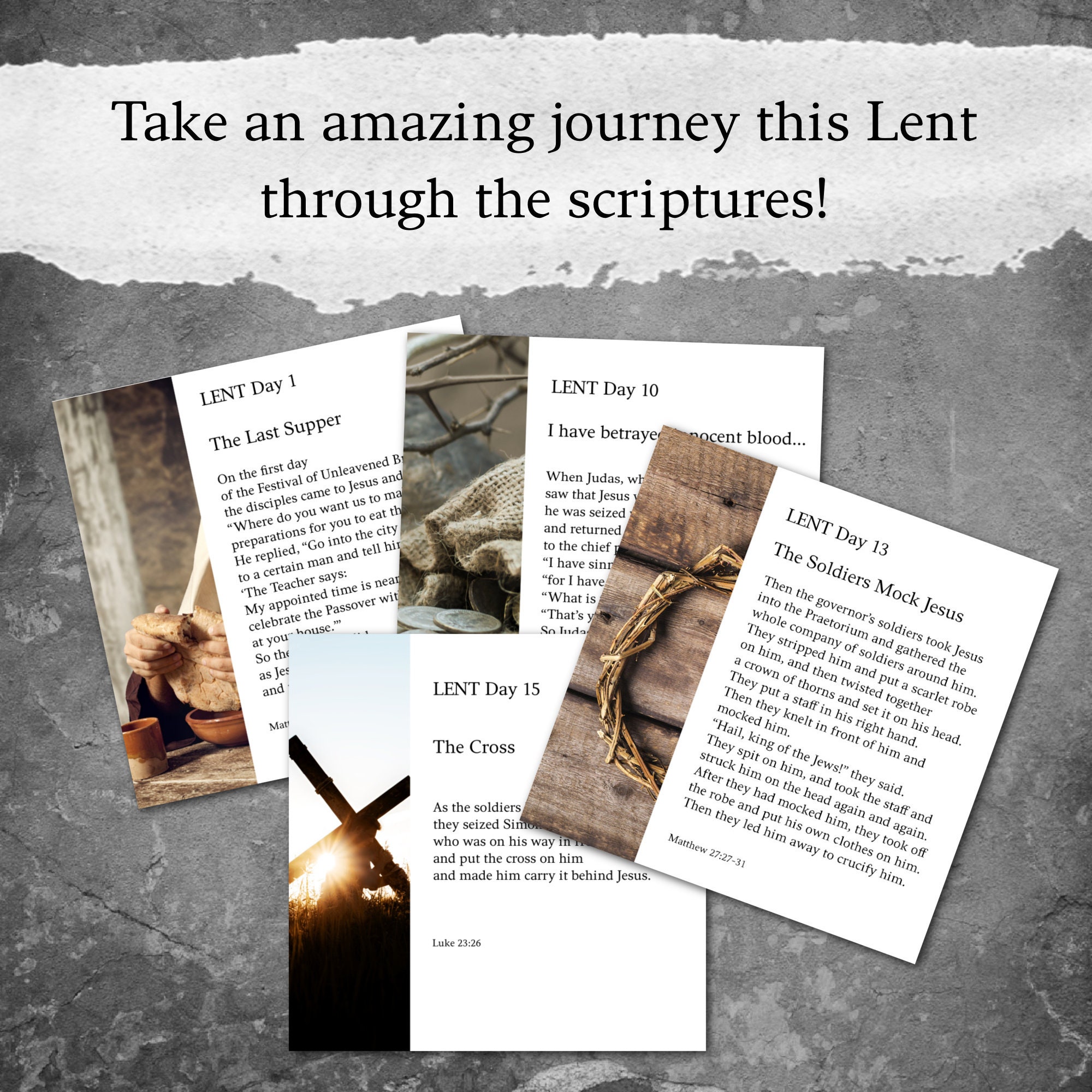 Lent Scripture Cards Printable, Lent Bible Verse Cards, Lenten Bible ...