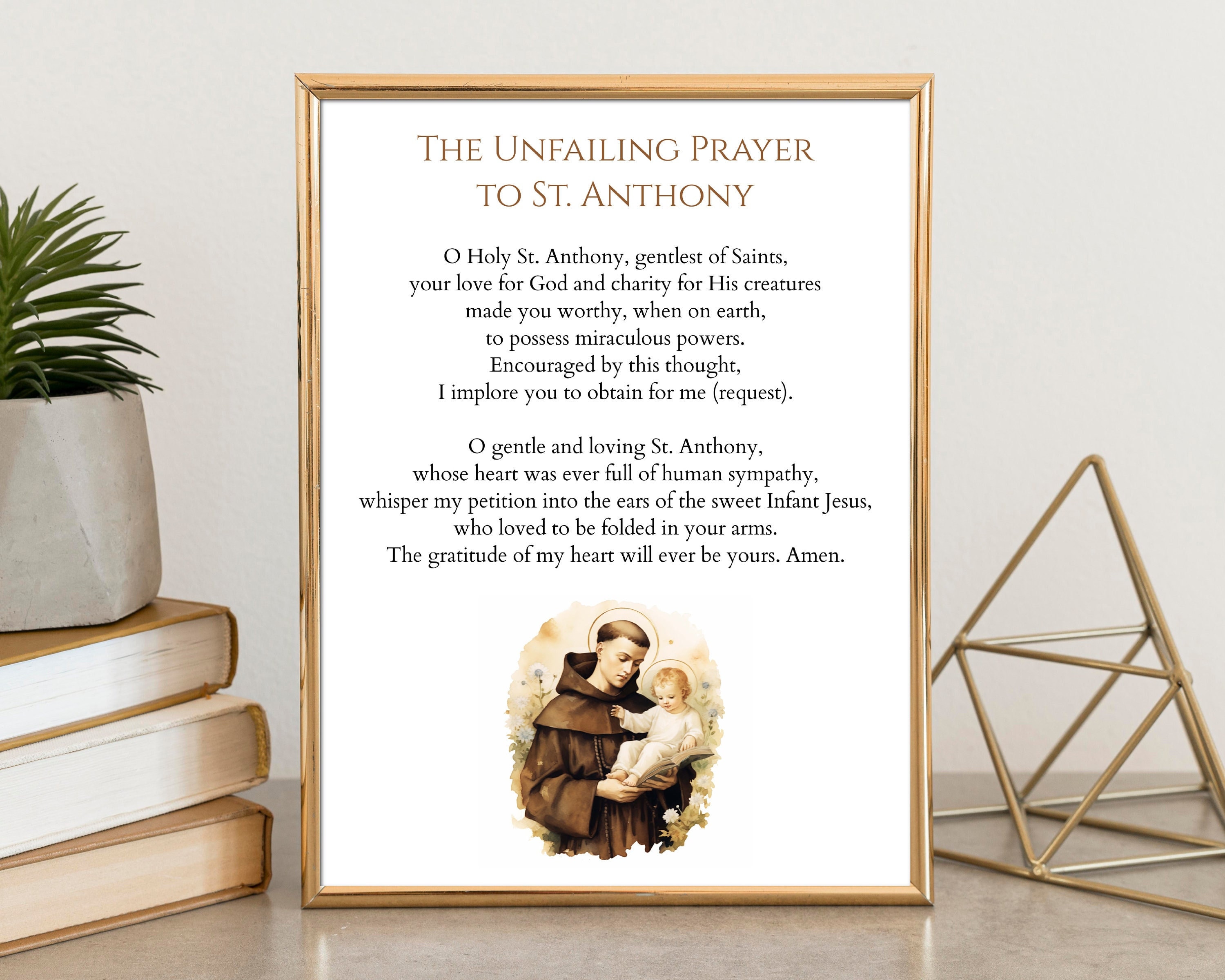 Unfailing Prayer to St. Anthony Printable, St. Anthony of Padua Prayer ...