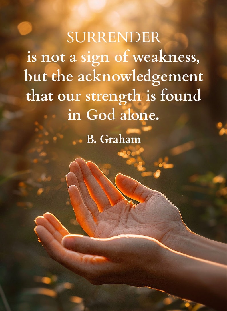 Surrender Bible Verses Cards, Bible Affirmations, Surrender Scripture ...