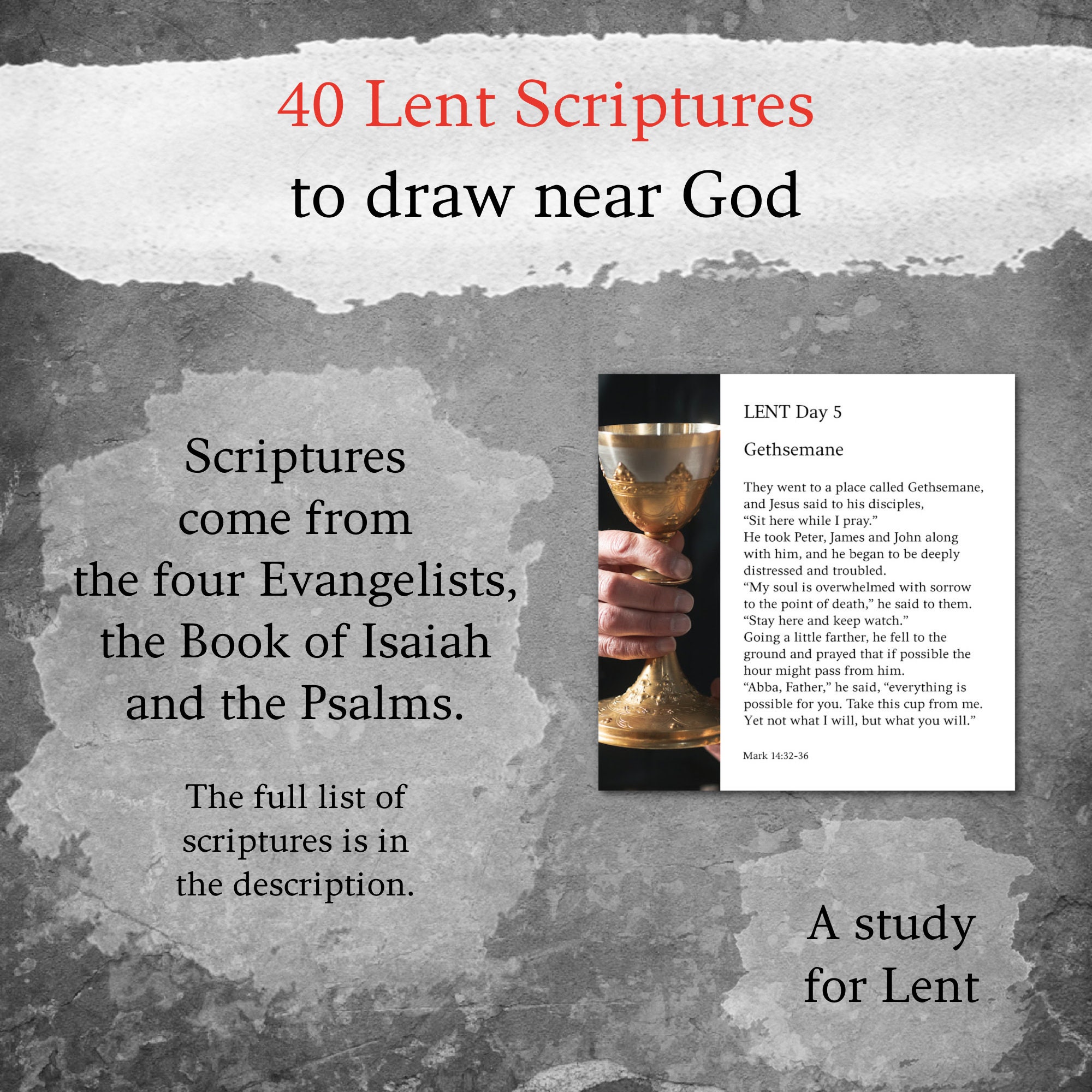 Lent Scripture Cards Printable, Lent Bible Verse Cards, Lenten Bible ...