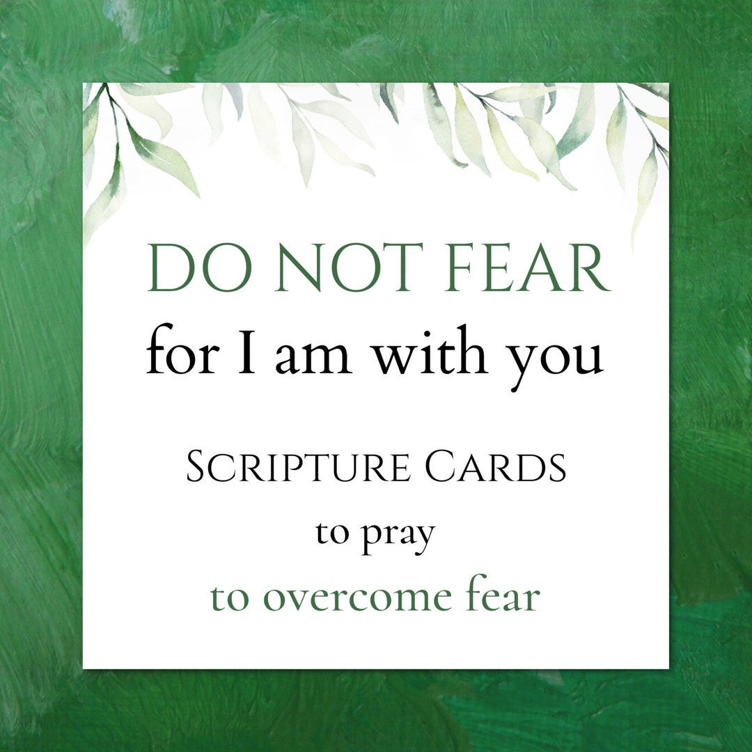 DO NOT FEAR Scripture Cards Printable, Do Not Fear Bible Verse Cards ...
