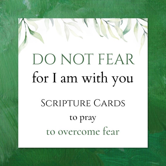 DO NOT FEAR Scripture Cards Printable Do Not Fear Bible Verse - Etsy