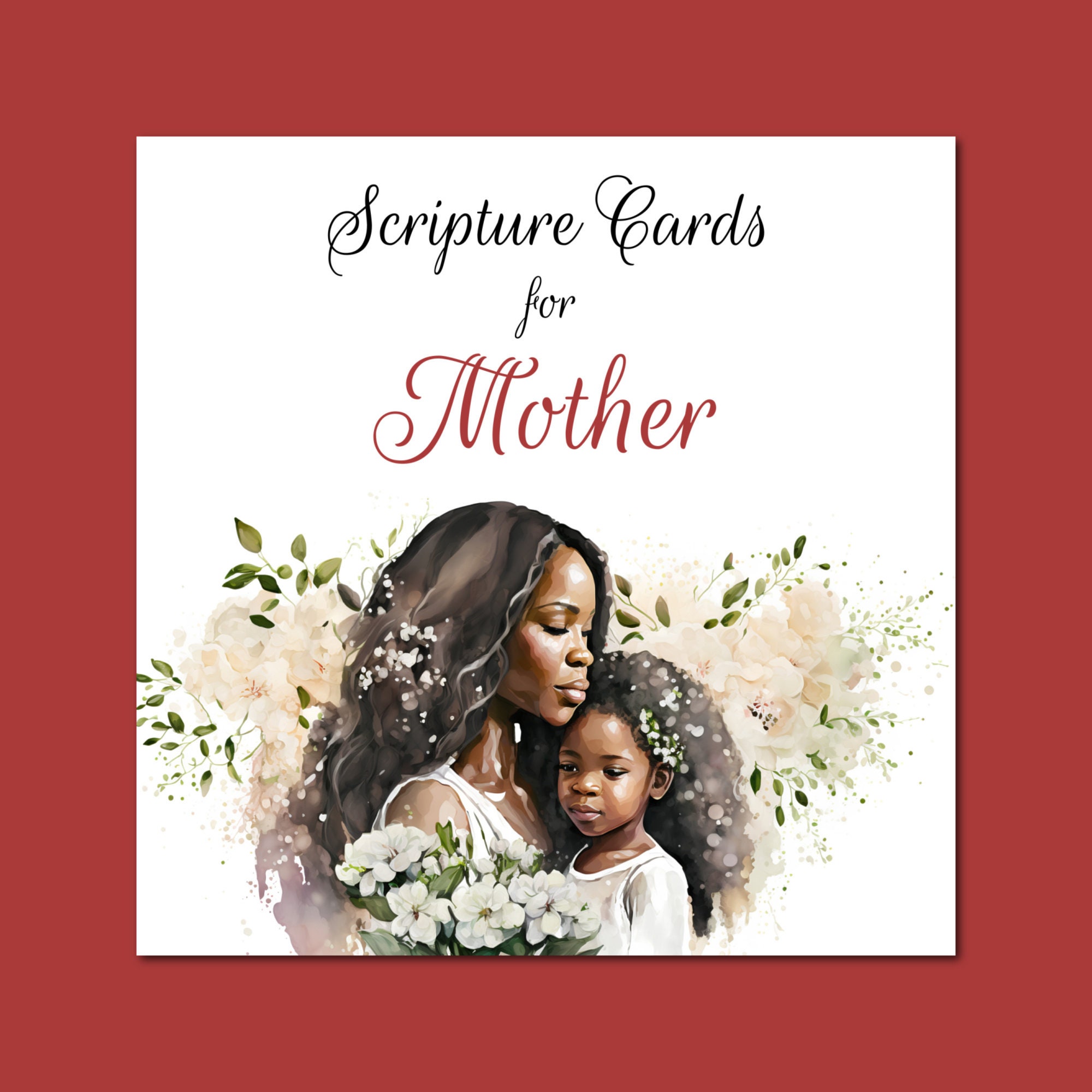 Mother's Scripture Cards Printable, Bible Verse Cards for a Mother ...