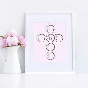 God is Good Printable, Scripture Wall Decor, Bible Verse Wall Decor ...