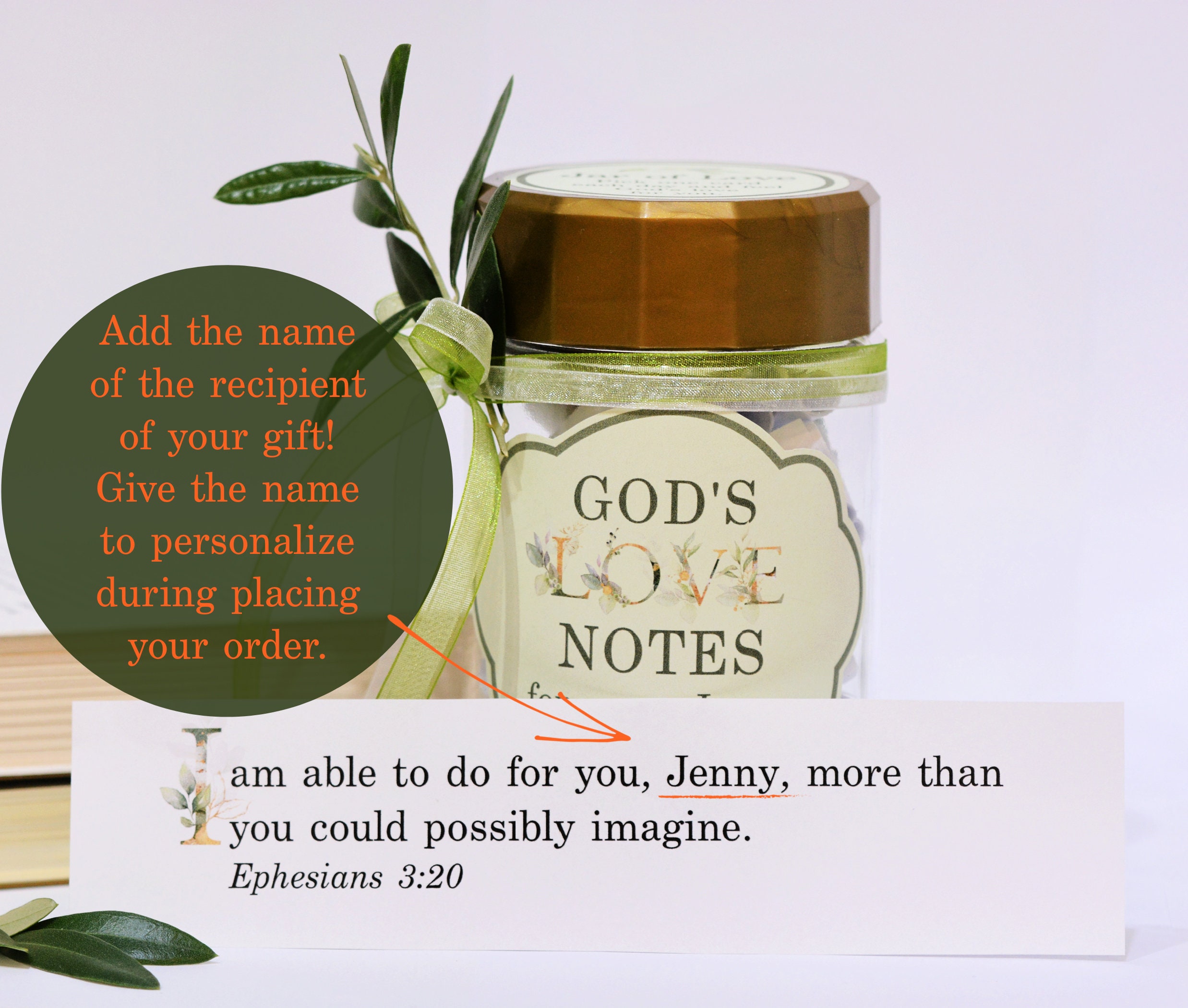 Personalized Scripture Cards Jar DIY, God's Love Notes Scripture Cards ...