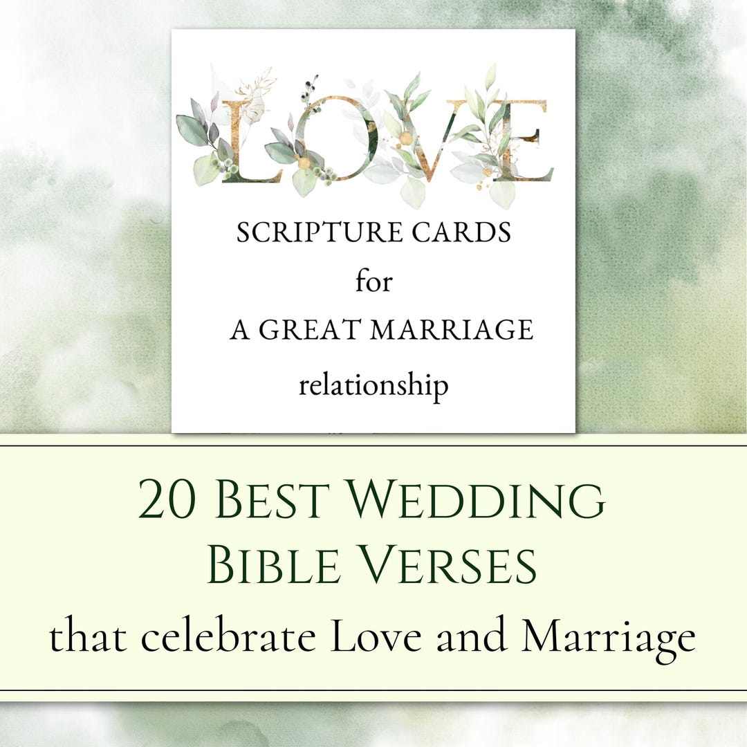 LOVE Scripture Cards Printable, LOVE Bible Verse Cards, Wedding ...