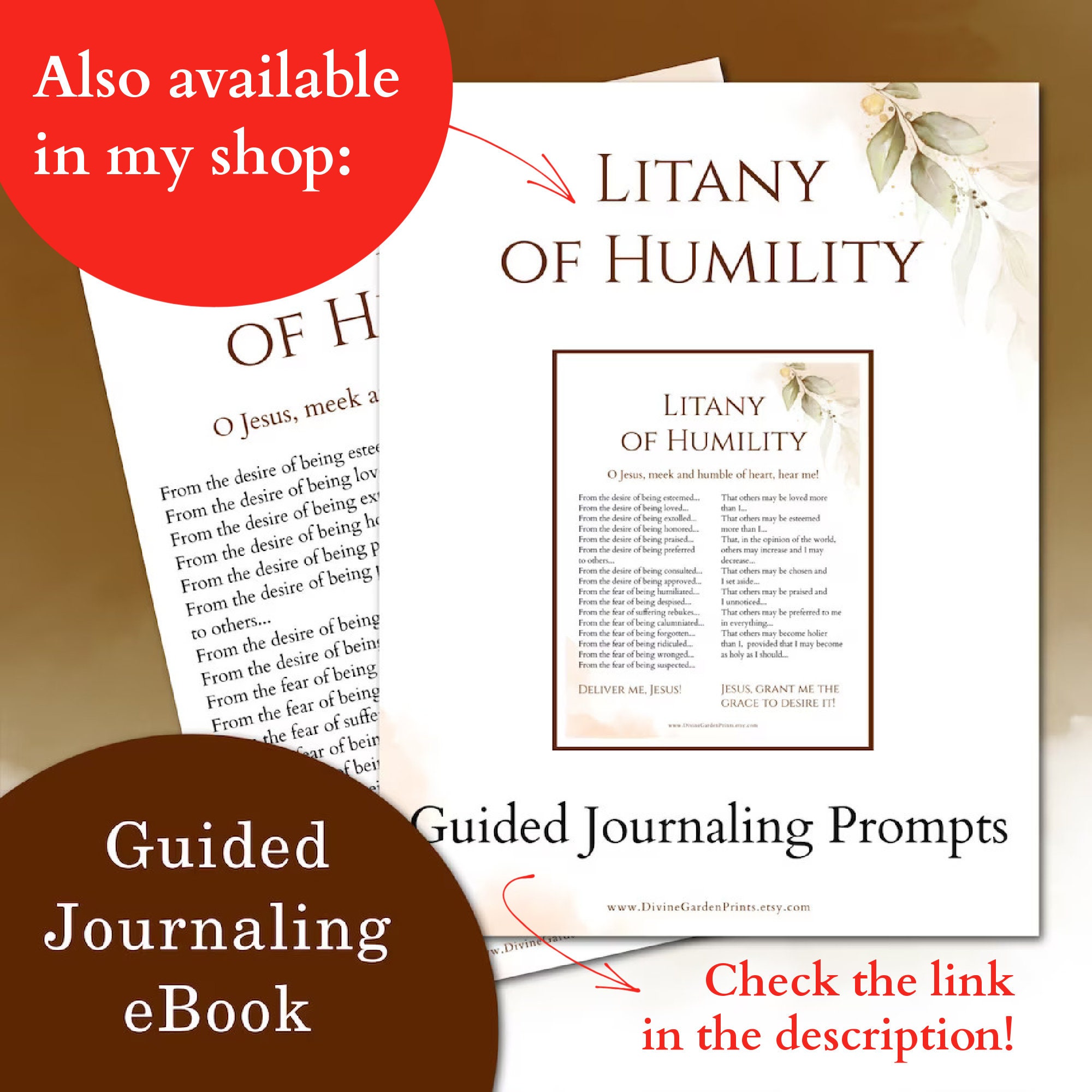 Litany of Humility Prayer Card Printable, Humility Prayer Print ...