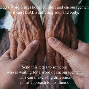 Personalized God's Healing Letter Printable, Personalized Scripture ...