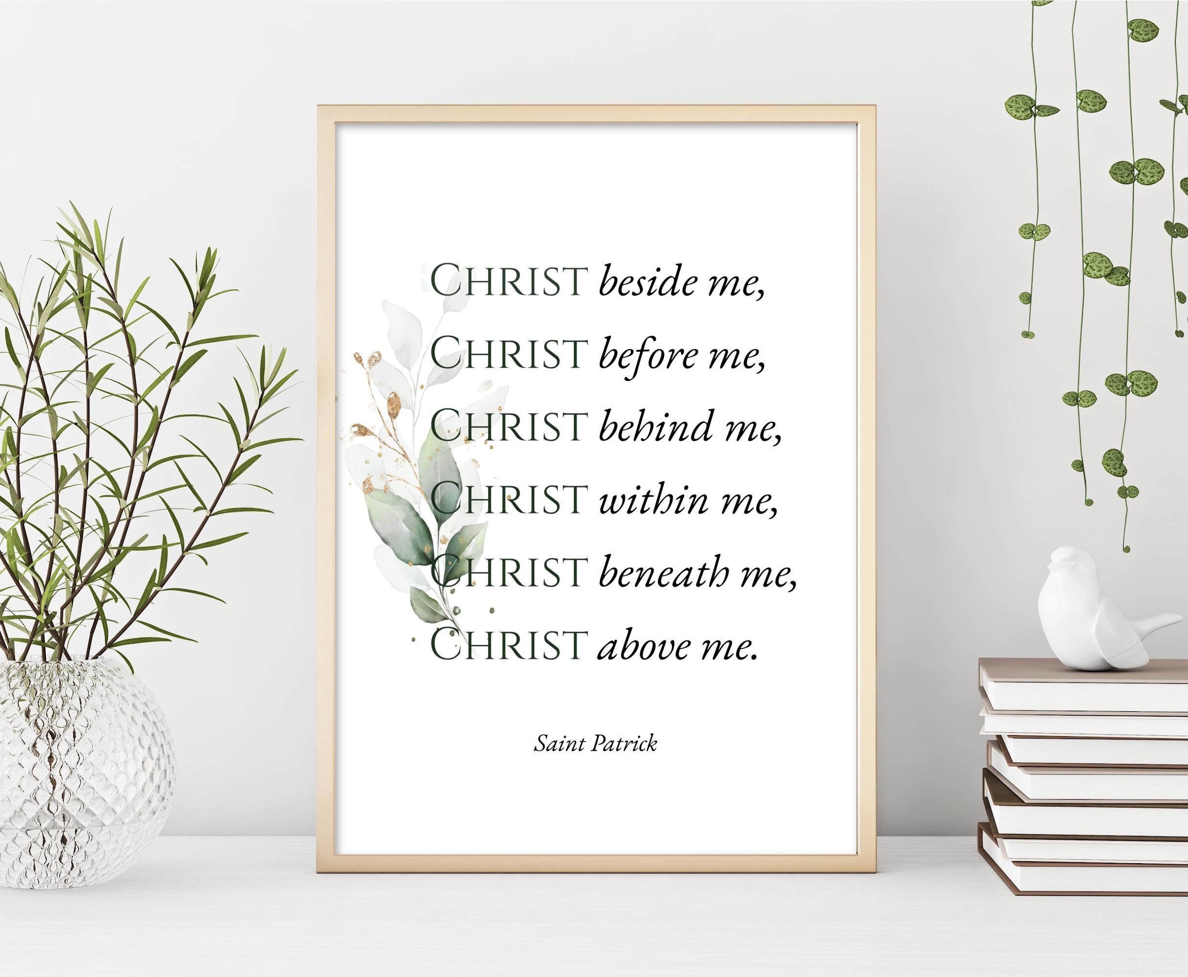 Christ With Me Prayer Printable, St Patrick Breastplate Prayer Digital ...