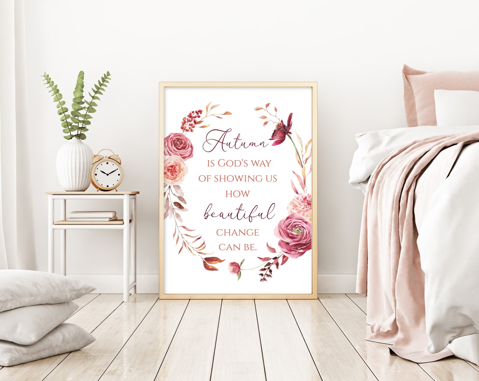 Autumn is God's Way of Showing Us Print, Christian Fall Decor ...