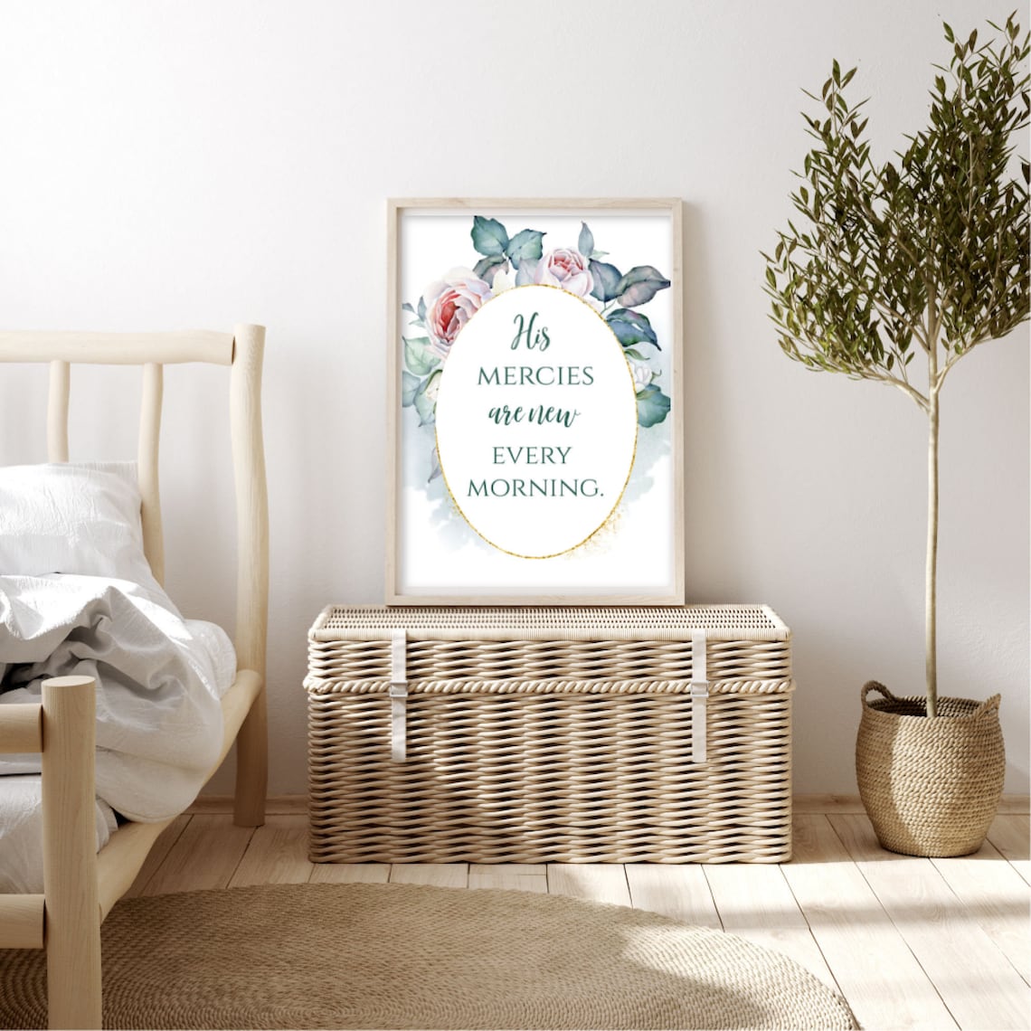 His Mercies Are New Every Day Printable Wall Art, Lamentations 3 23 ...