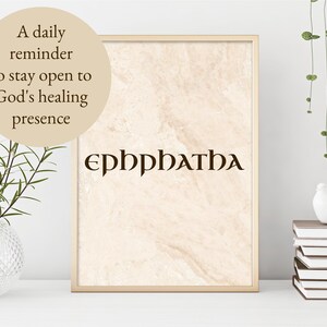 Ephphatha Poster Printable, Be Opened Poster Digital Download, Christ ...