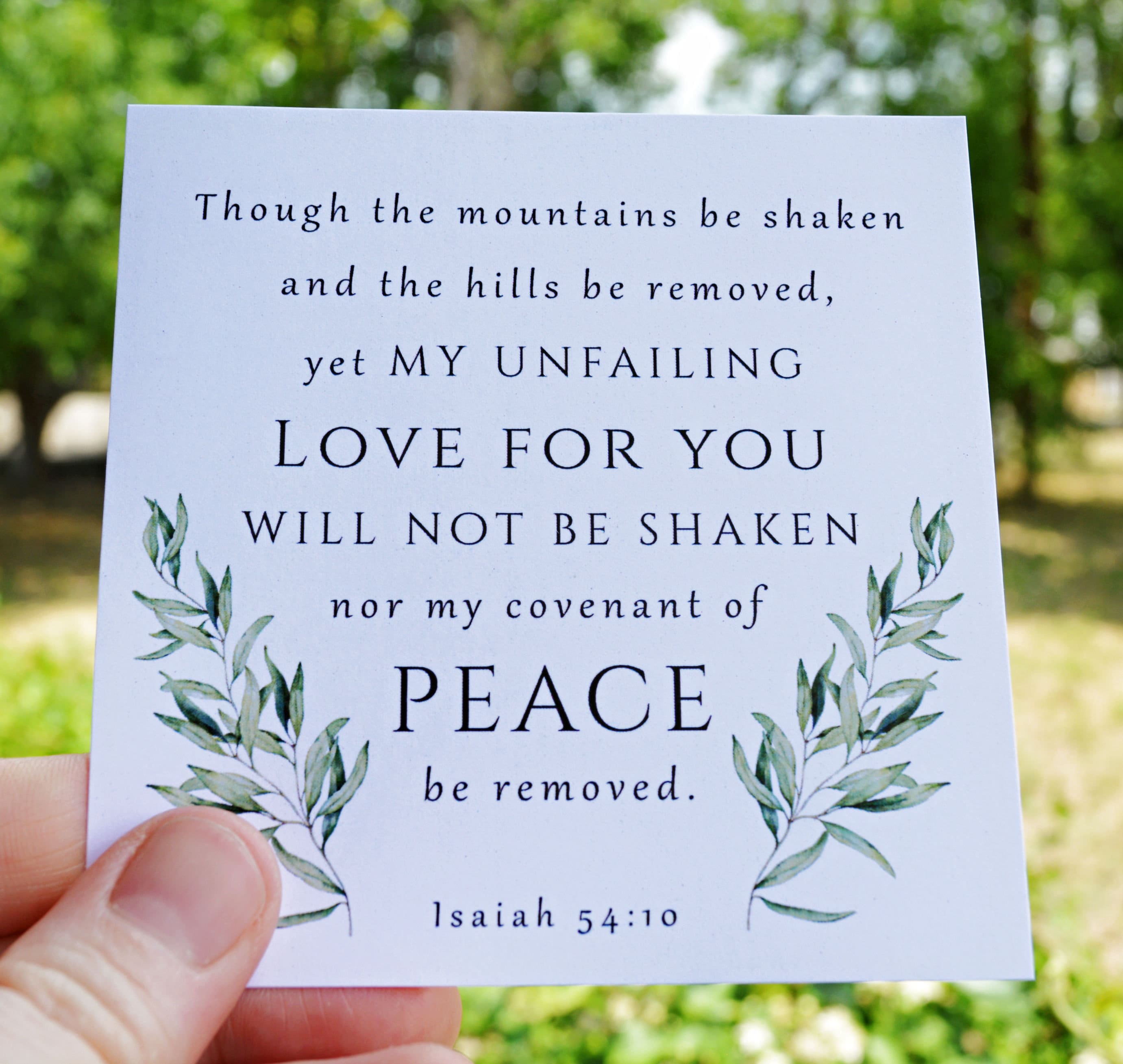 Scripture Cards Printable, Bible Verse Cards, Instant Download ...