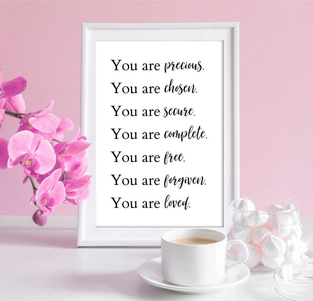 You Are Precious Printable, Identity in Christ Print, Bible Verse ...