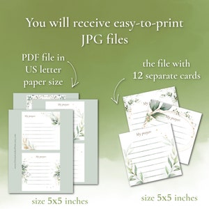 Prayer Cards Printable, Prayer Request Cards, Prayer Note Cards, Prayer ...