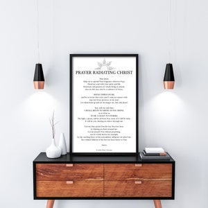 Prayer Radiating Christ Printable, Radiating Christ Prayer, Fragrance ...