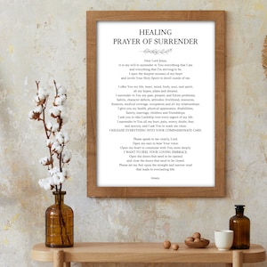 Prayer of Surrender Printable, Surrender Prayer, Healing Prayer ...