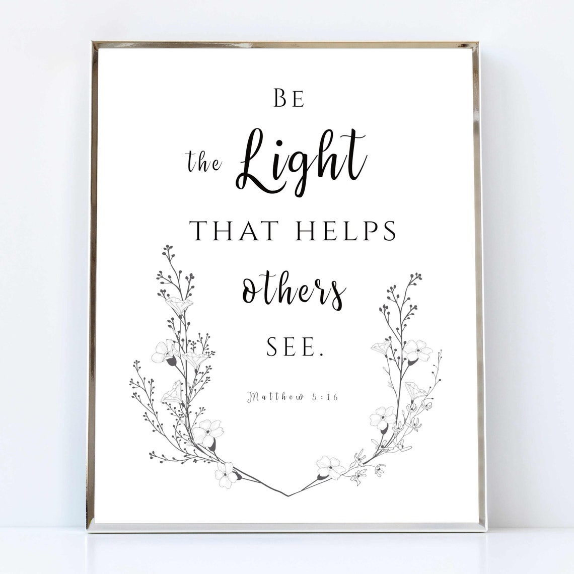 Be the Light Printable, Matthew 5:16, Bible Verse Printable ...