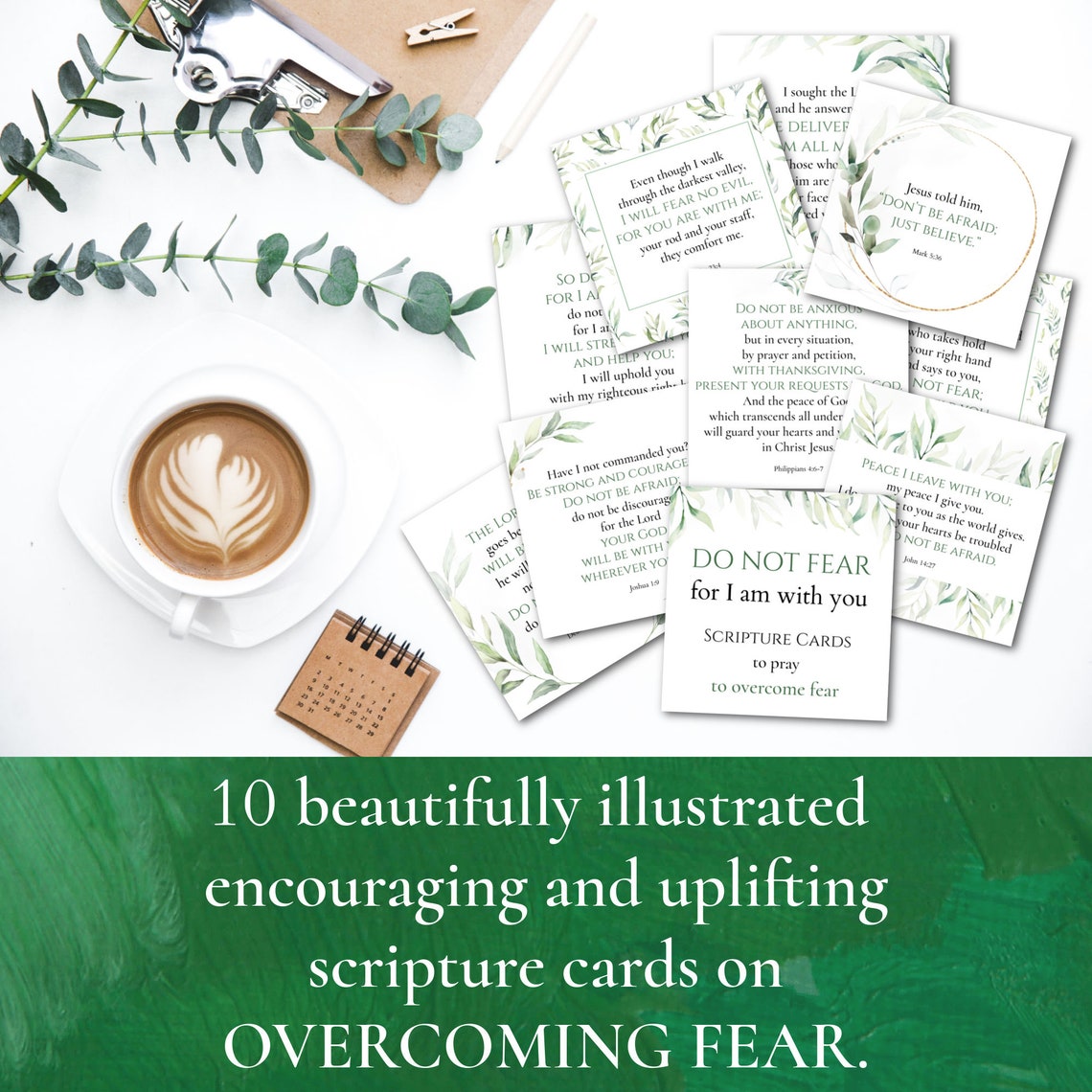 DO NOT FEAR Scripture Cards Printable, Do Not Fear Bible Verse Cards ...