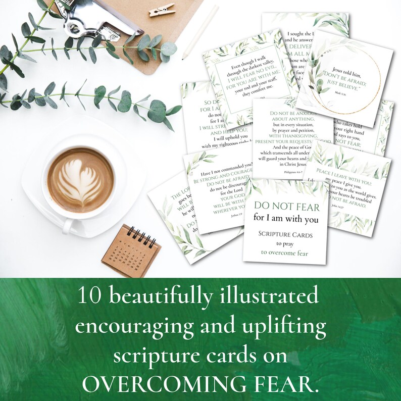 DO NOT FEAR Scripture Cards Printable, Do Not Fear Bible Verse Cards ...