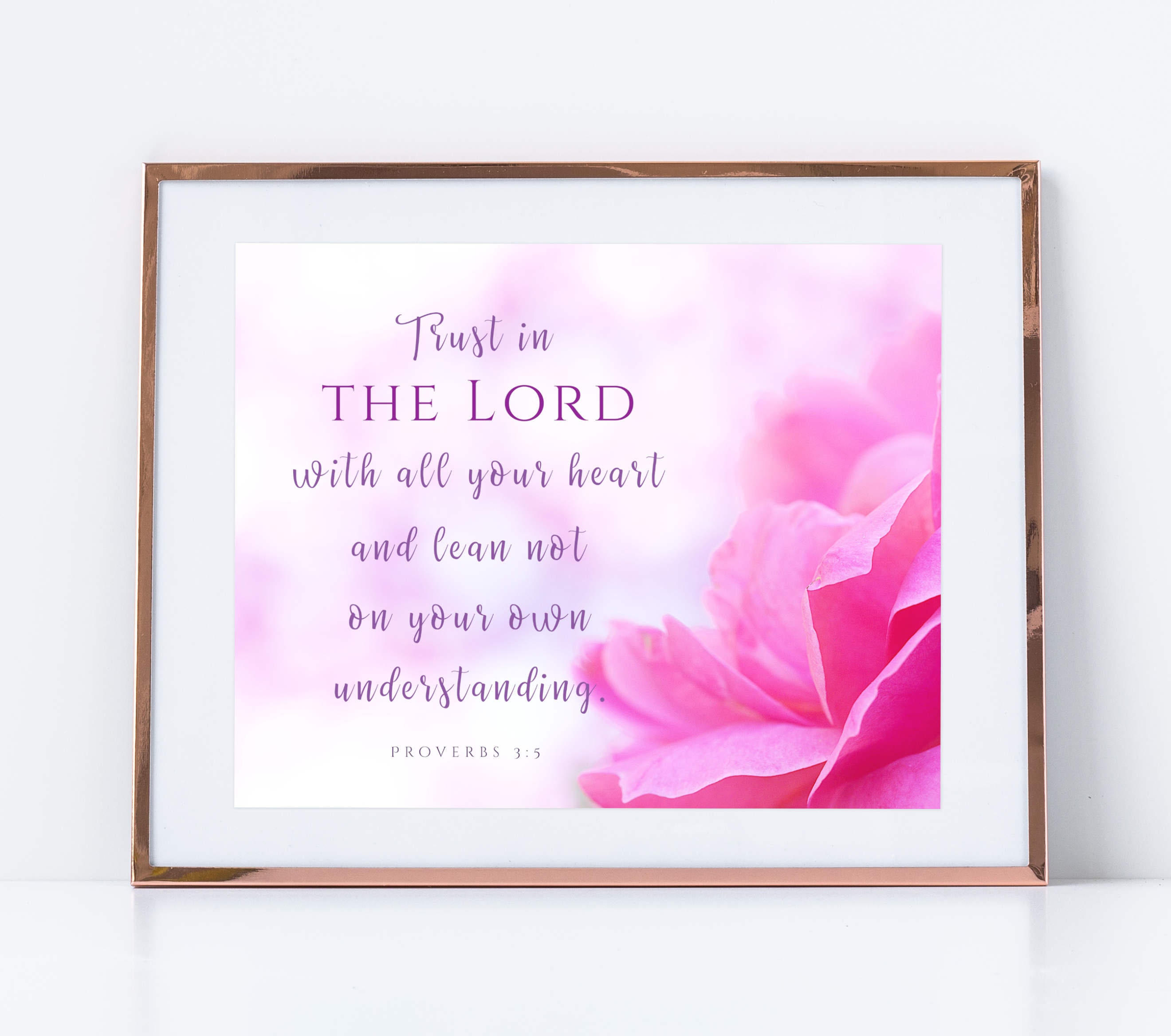 Trust in the Lord With All Your Heart Printable, Proverbs 3:5 ...