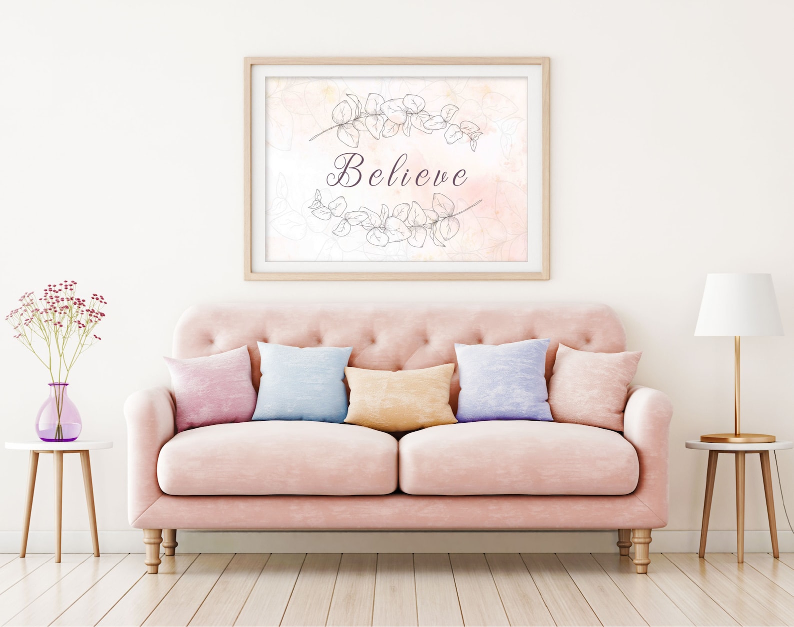 BELIEVE Printable Wall Art Printable BELIEVE Wall Art | Etsy