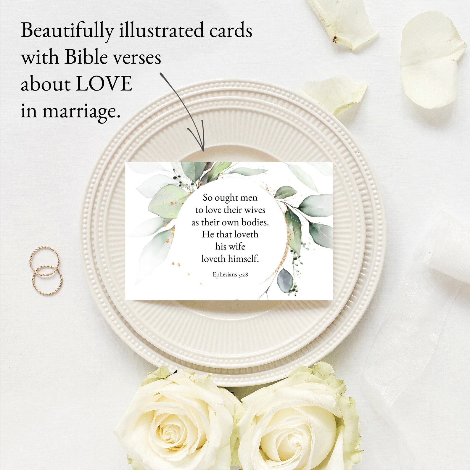 LOVE Scripture Cards KJV Printable, Wedding Bible Verses, Marriage ...