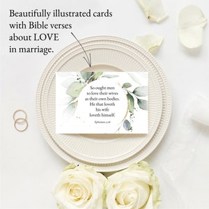 LOVE Scripture Cards KJV Printable, Wedding Bible Verses, Marriage ...