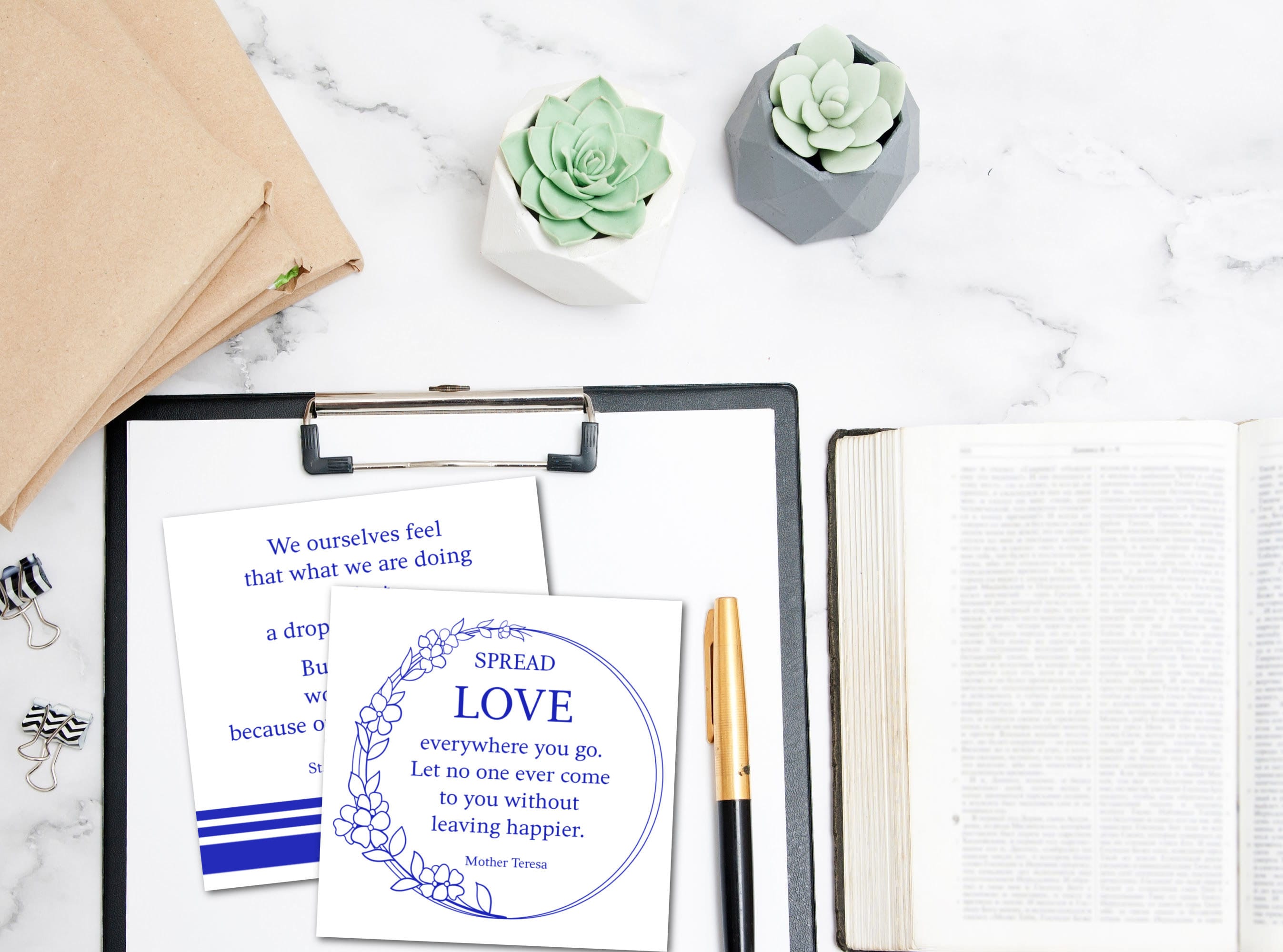 Mother Teresa Quotes Cards Printable, St Teresa of Calcutta Quote Cards ...