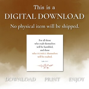 Humility Scripture Cards Printable, Humility Bible Verses Print ...