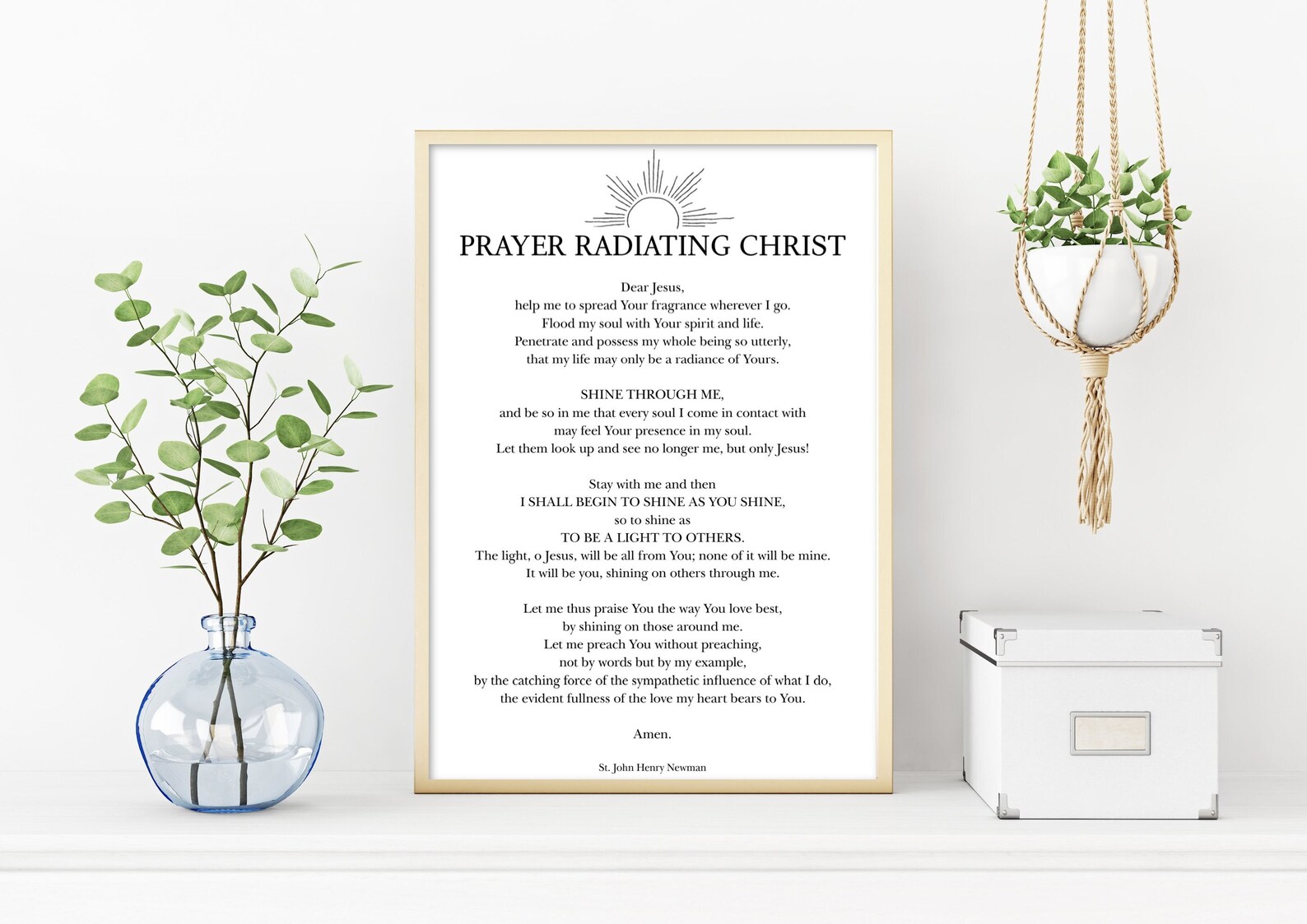 Prayer Radiating Christ Printable, Radiating Christ Prayer, Fragrance ...
