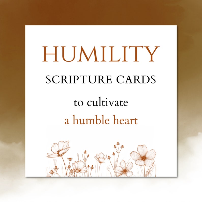 Humility Scripture Cards Printable, Humility Bible Verses Print ...