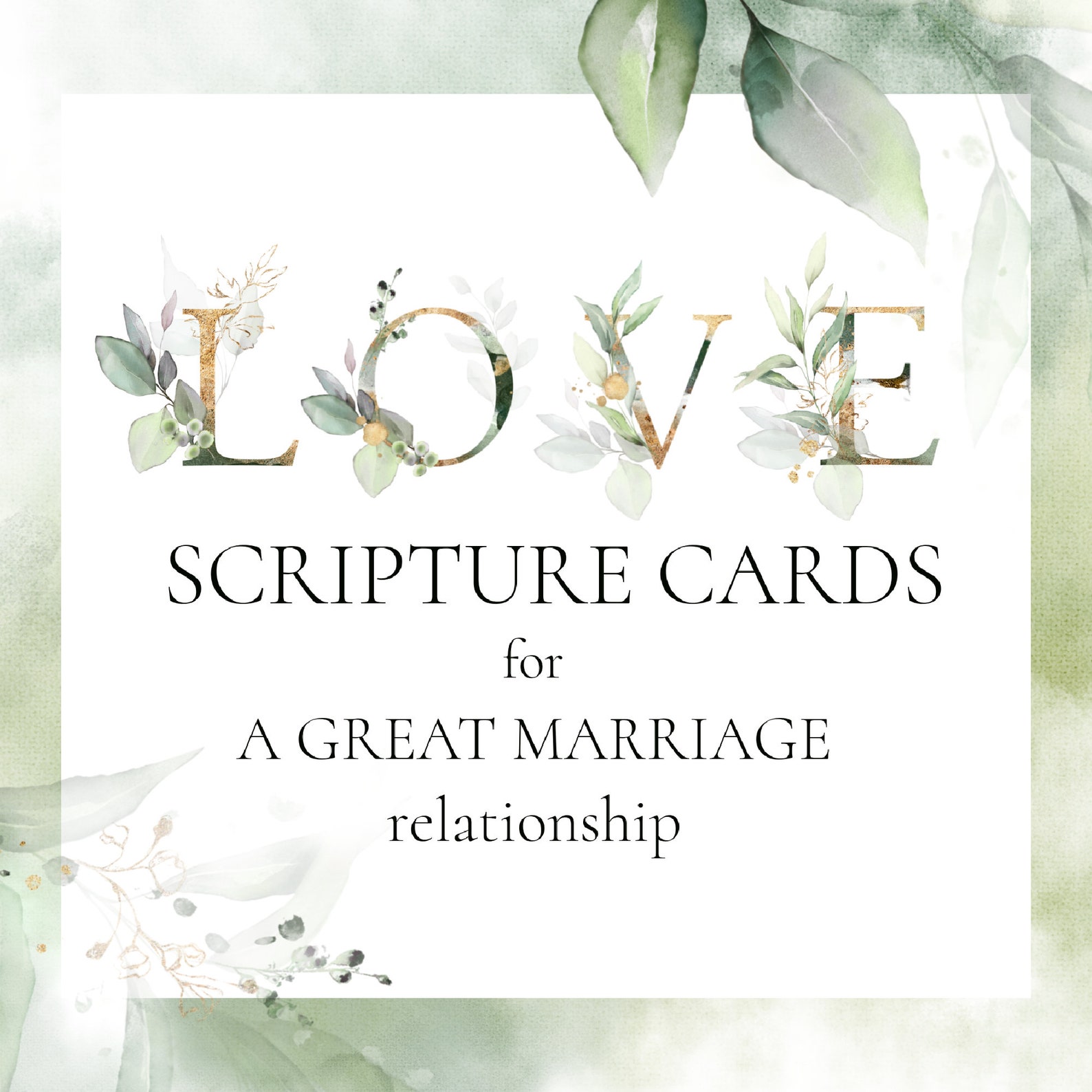 LOVE Scripture Cards Printable, LOVE Bible Verse Cards, Marriage ...