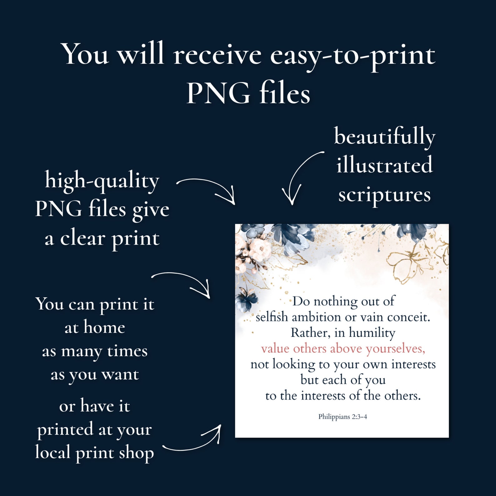 Serving Others Scripture Cards Printable Serving Others Bible - Etsy