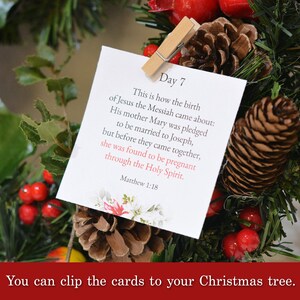 Advent Scripture Calendar Printable, Advent Calendar DIY, Christmas ...