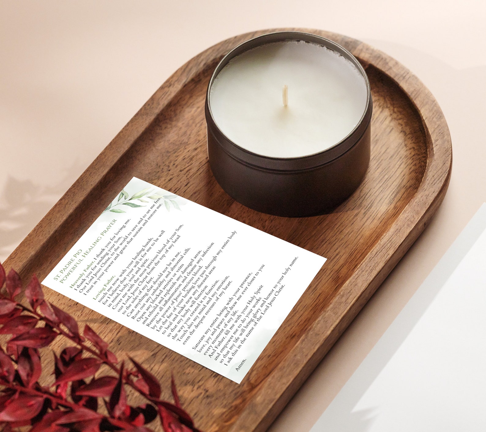 St. Padre Pio Healing Prayer Card Printable, Padre Pio Prayer Card ...