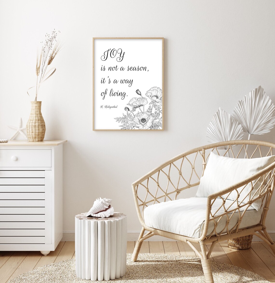 JOY Quote Printable, Joy Quote Wall Art, Joy is Not a Season Print, Joy ...