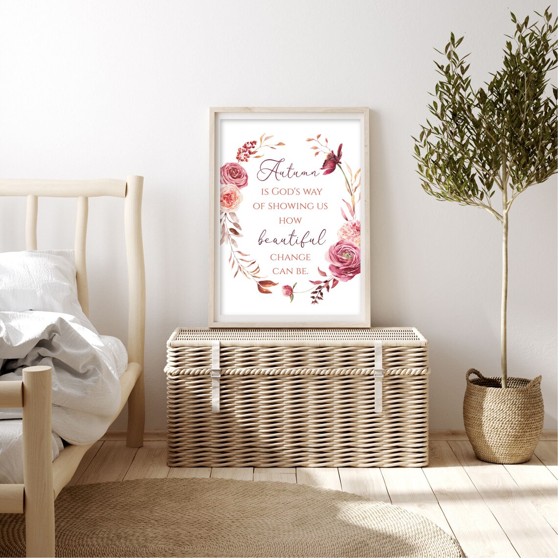 Autumn is God's Way of Showing Us Print, Christian Fall Decor ...