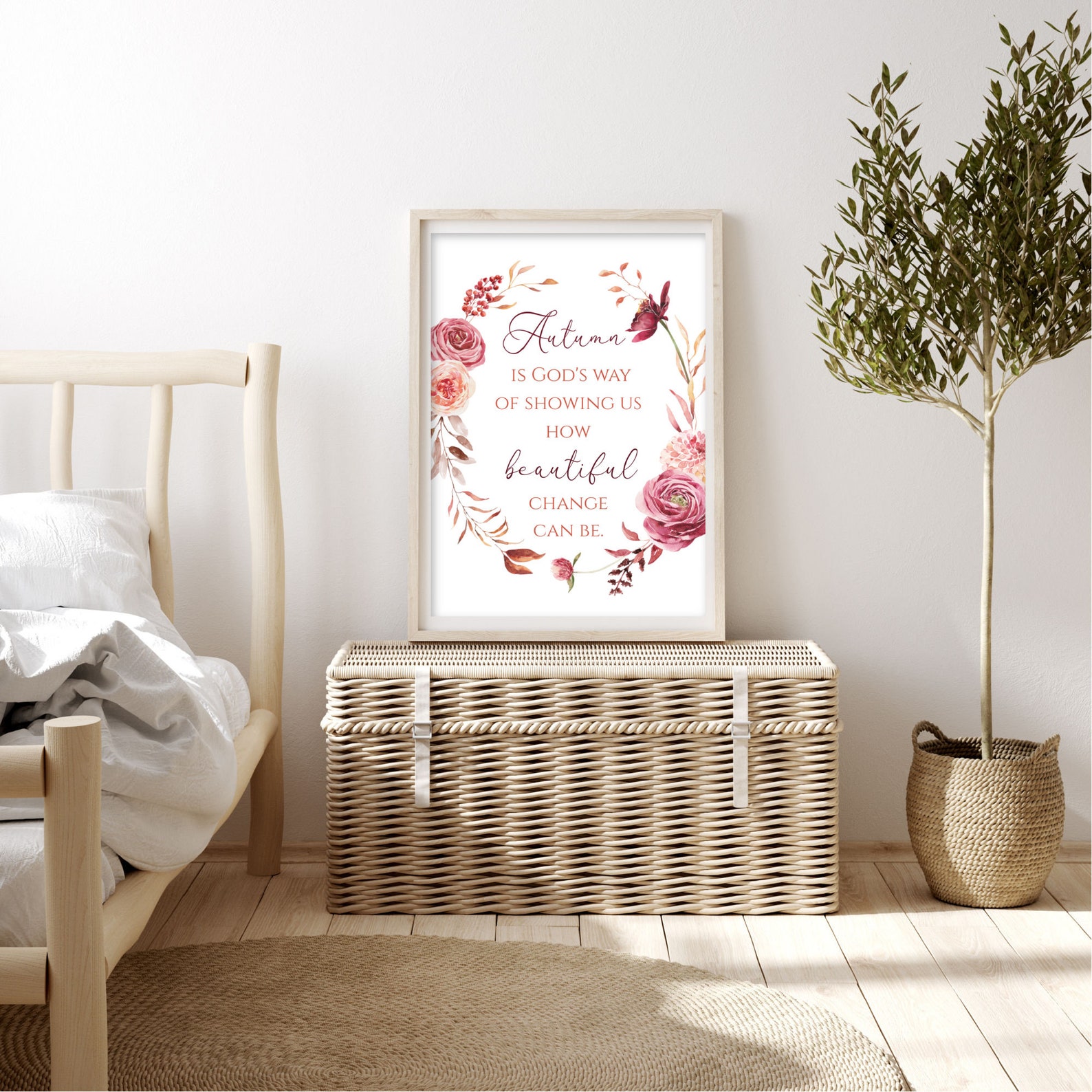 Autumn is God's Way of Showing Us Print, Christian Fall Decor ...