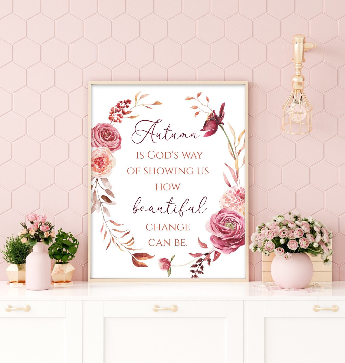 Autumn is God's Way of Showing Us Print, Christian Fall Decor ...