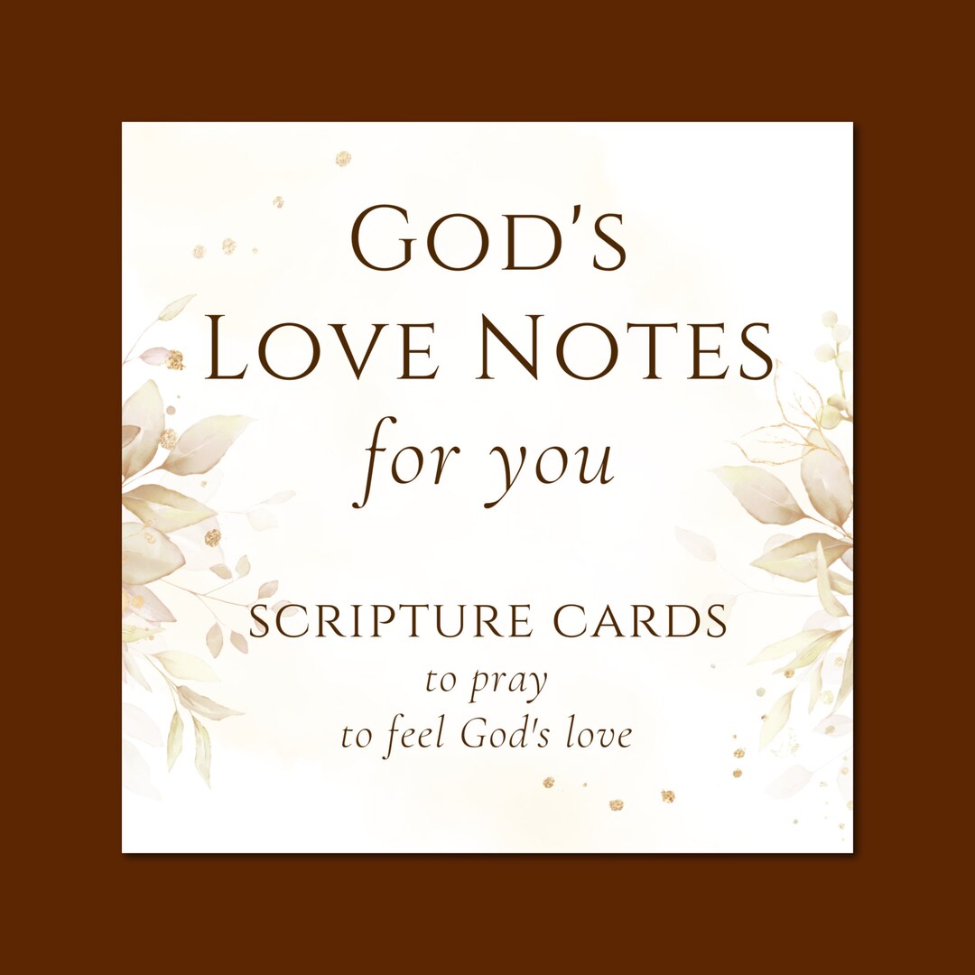 God's LOVE Notes Scripture Cards Printable, God's Love Letter, Gods ...