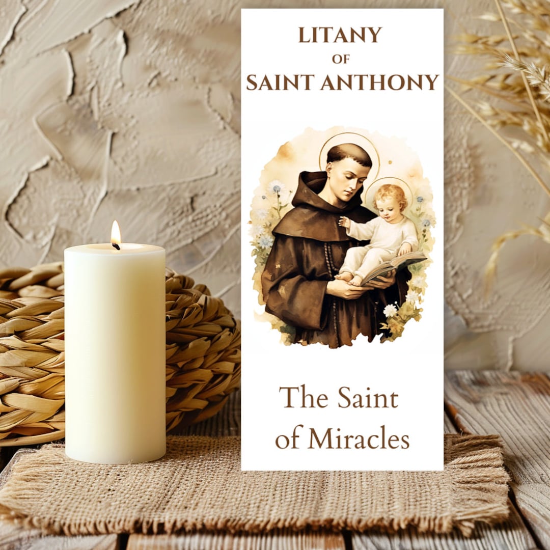 Litany to St. Anthony Printable, St. Anthony of Padua Prayer, St ...