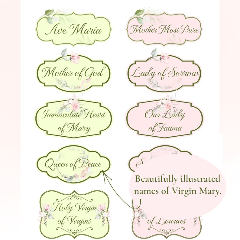 Virgin Mary Prayer Journal Kit Printable, Marian Prayer, Marian ...
