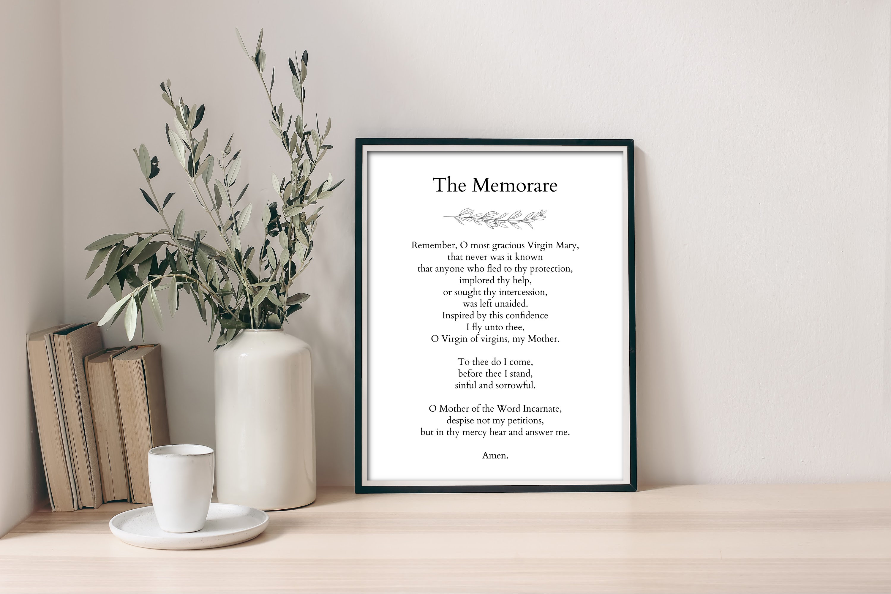 The Memorare Prayer Printable, Memorare to the Blessed Virgin Mary ...