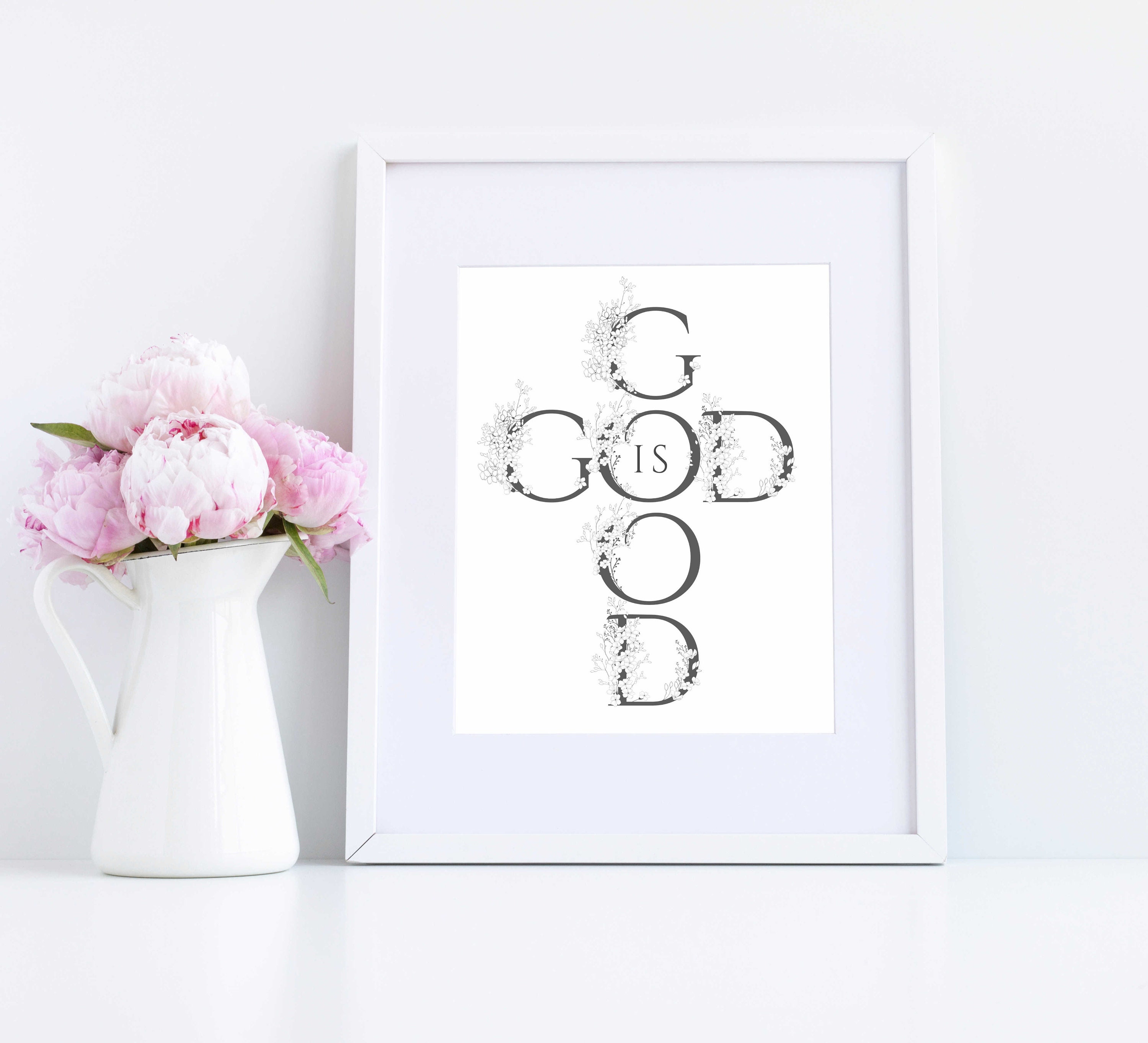 God is Good Printable, Scripture Wall Decor, Bible Verse Wall Decor ...