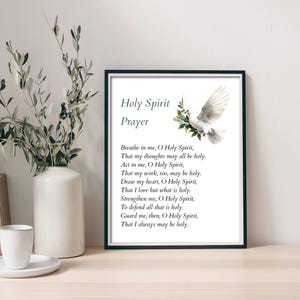 Holy Spirit Prayer Printable, St Augustine Holy Spirit Prayer Digital ...