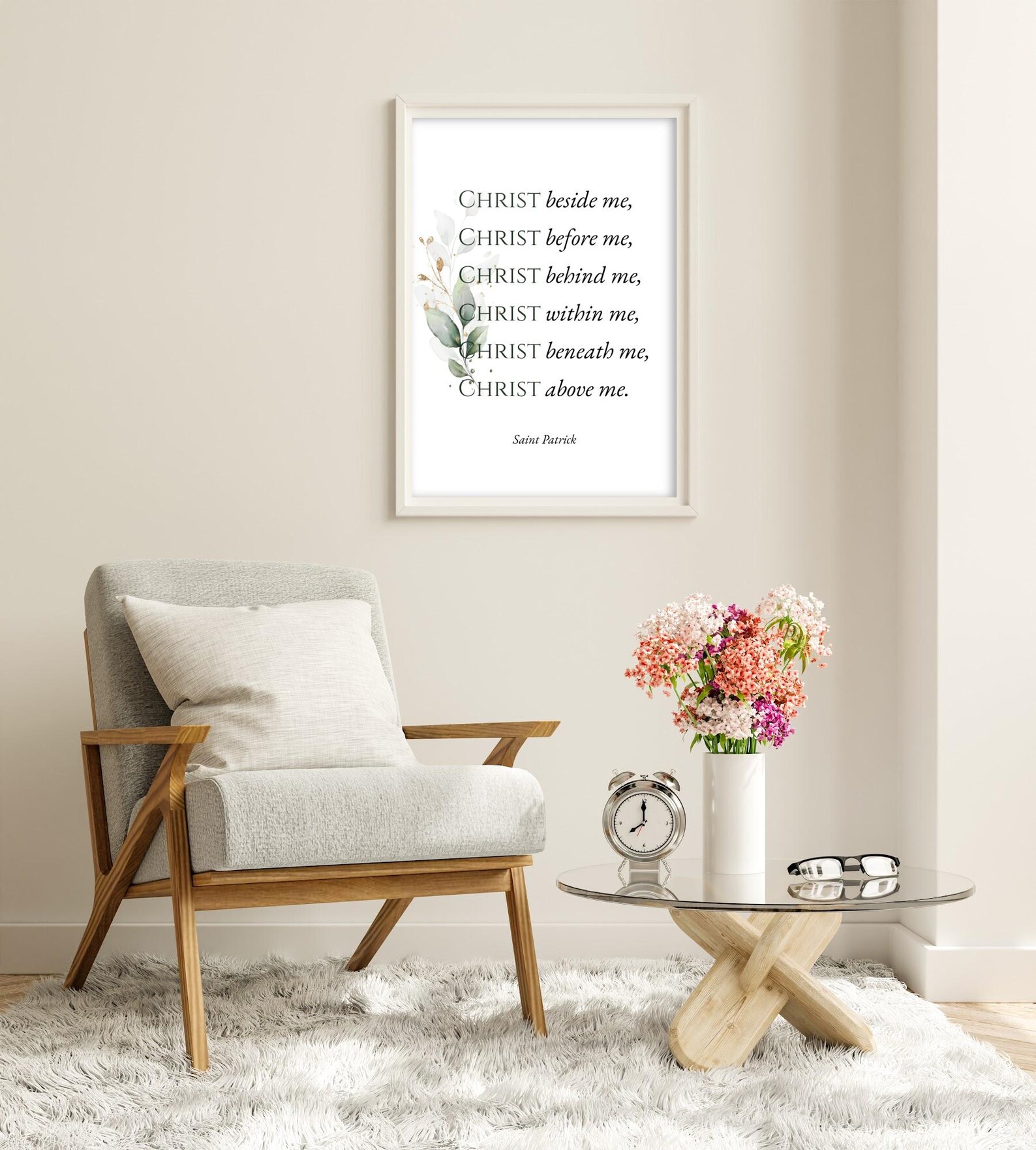 Christ With Me Prayer Printable, St Patrick Breastplate Prayer Digital ...